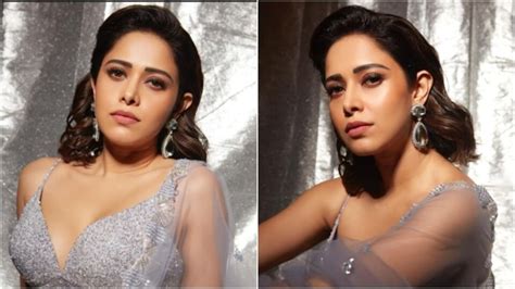 Nushrratt Bharuccha Is Epitome Of Elegance In A Silver Sequined Lehenga