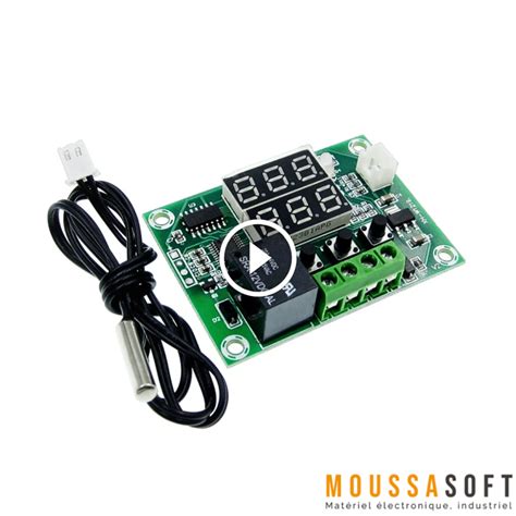 Xh W1219 Thermostat Avec Double Afficheur Led Moussasoft