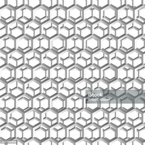 Ilustración De Vector De Dos Capas De Patrón Hexadecimal 3d Y Más Vectores Libres De Derechos De