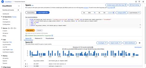 示例：使用 Application Signals 排查与 Amazon Bedrock 模型交互的生成式人工智能应用程序问题 Amazon Cloudwatch