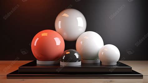 3d rendering of egg with base powerpoint background for free download