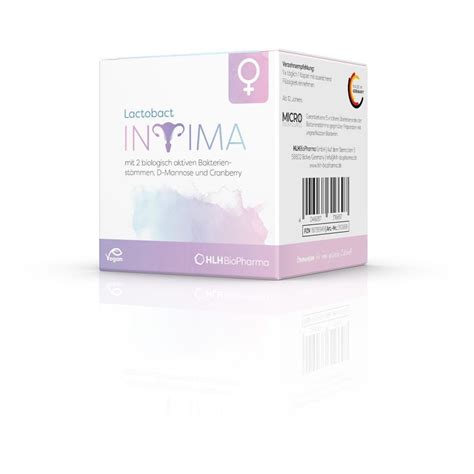 Lactobact INTIMA - 3-fach stark für die Frau mit Cranberry, D-Mannose ...
