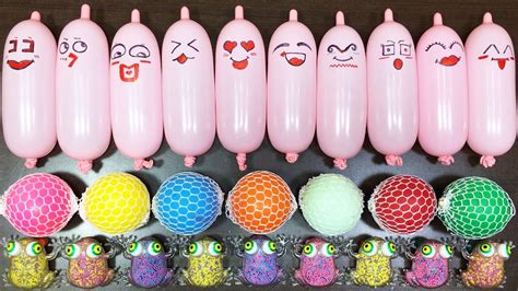 Making Floam Slime With Funny Balloons Satisfying Slime Videos