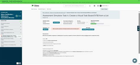 Assessment Simulator Task 4 Create A Visual Task Servicenow Community