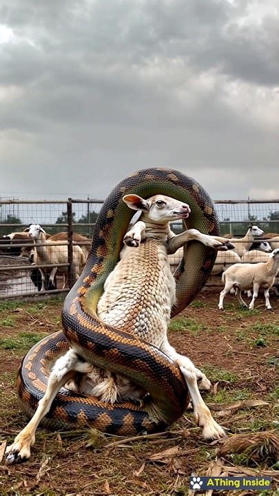 Giant Python Vs Sheep Youtube