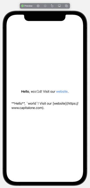 Ios15 Ios 15 Beta 4 Attributedstring With Markdown Not Rendering In Text In Swiftui Stack
