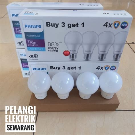 Jual Paket Lampu LED Philips 5W 7W 9W 11W RadiantLine Beli 3 Gratis 1