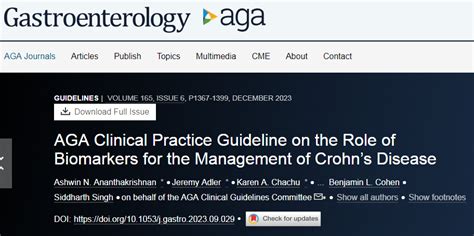 Gastroenterology：科学家发布首个利用生物标志物来监测人类克罗恩病的综合性指南 生物科技 健康一线资讯