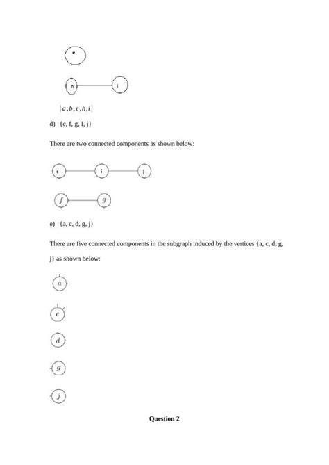assignment on three connected components in the subgraph