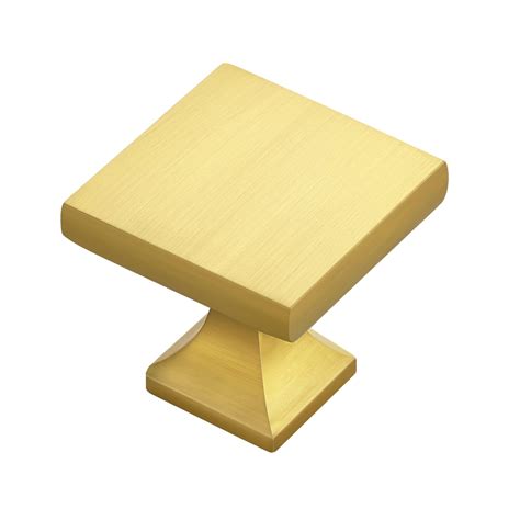 Cabinet Knobs Brushed Brass Square Knobs For Dresser Drawers Kitchen