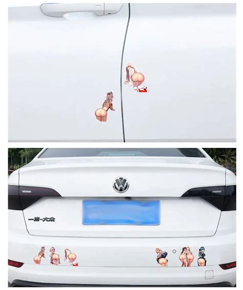 Cartoon Cute Butt Car Door Anti Collision Rubber Strip Sticker Silicone