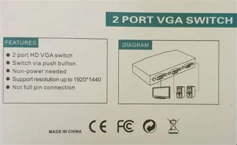 2 Port Vga Switch At ₹ 260 Piece Vga Switcher In Varanasi Id