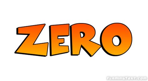 Zero Лого | Бесплатный инструмент для дизайна имени от Flaming Text