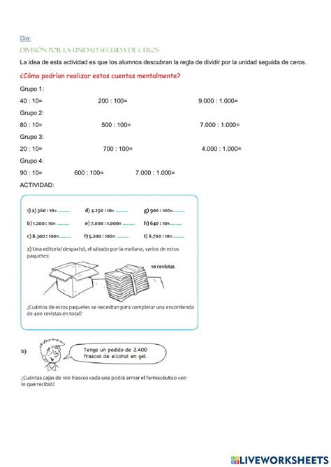 1150292 División Sorayaaolivera Liveworksheets 1150292 División Sorayaaolivera Liveworksheets
