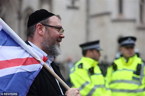 Tommy Robinson Is Arrested And Escorted By More Than A Dozen Police