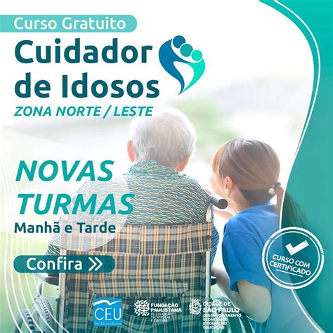 Fundação Paulistana abre mais de 100 vagas gratuitas de Cuidador de