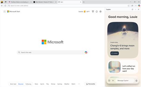edge 中的 microsoft copilot microsoft edge