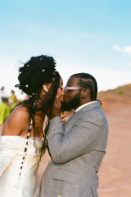 See Inside A Desert Wedding With Barbecue And A Bounce House