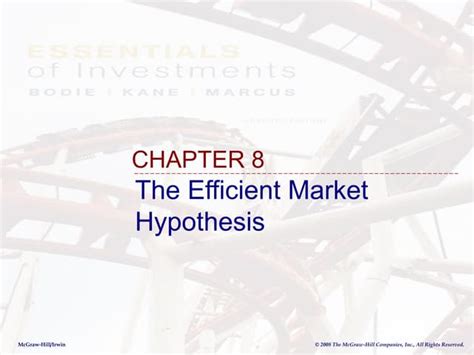 The Efficient Market Hypothesis And Random Walks Ppt
