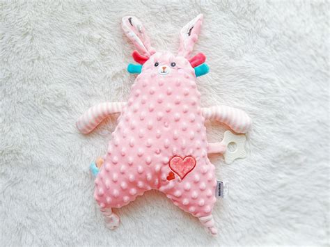 Comfy Snuggle Pinky Puff Bunny Plush Toy Blissbies