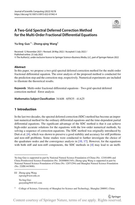 A Two Grid Spectral Deferred Correction Method For The Multi Order Fractional Differential Equations