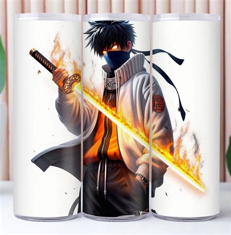 Straight Anime Sublimation Design Anime 20 Oz Skinny Tumbler Manga