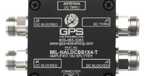 Aap Military Amplified Gps Splitter 1 In4 Out Tnc