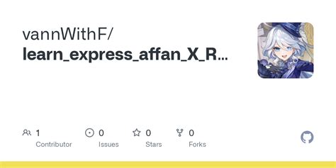 GitHub VannFullstackDev Learn Express Affan X RPL 3