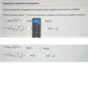 Answered Expanding Logarithmic Expressions Use The Properties Of Logarithms To Expand Each