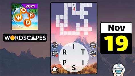 Wordscapes November Daily Puzzle Walkthrough Youtube