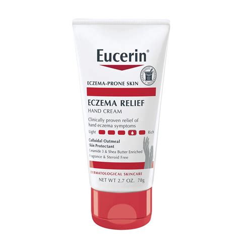 Eucerin Eczema Relief Hand Cream Tube Shop Body Lotion At H E B