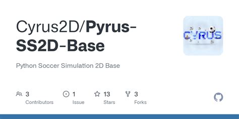 GitHub Cyrus2D Pyrus SS2D Base Python Soccer Simulation 2D Base