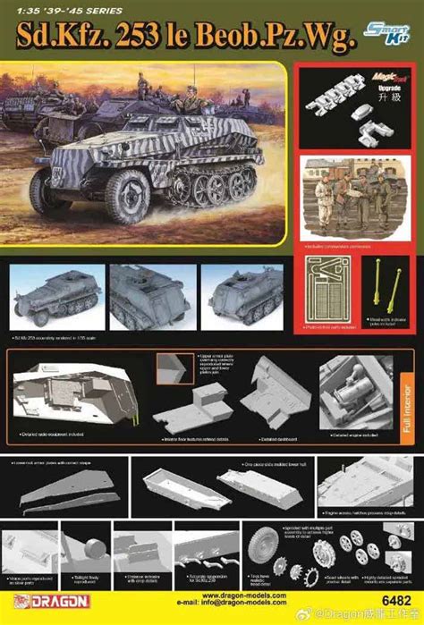 Dml Dragon Models Sdkfz Ie Beobpzwg Halftrack W Crew Dml6482 Kitlinx Llc