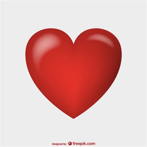 Lucido Vettore Cuore Rosso Scaricare Vettori Gratis