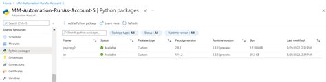 Unable To Import Python Packages Azure Identitypsycopg2 And Sh
