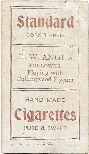 1908 09 Series D Sniders And Abrahams Collingwood George W Angus