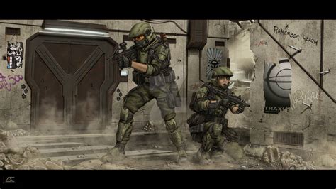 Halo H2 Marine Redesign By Gc Conceptart On Deviantart