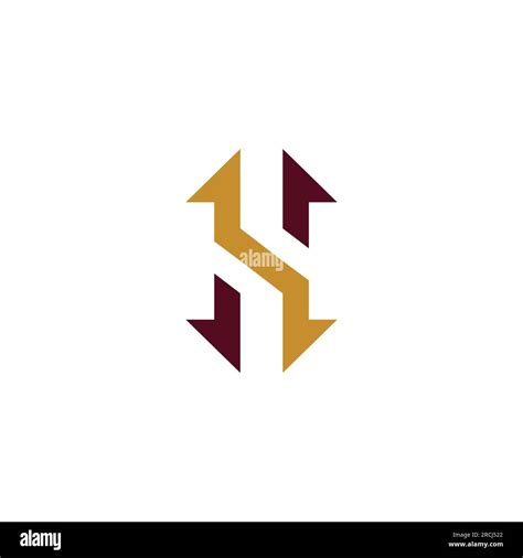 Letter H Arrow Logo Design H Building Logo Stock Vector Image Art
