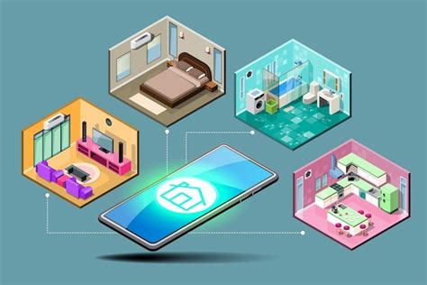 Free Vector Internet Of Things Iot Smart Connection And Control