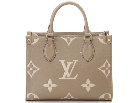 Louis Vuitton ルイ・ヴィトン オンザゴーpm ハンドバッグ M45779 バイカラー モノグラム・アンプラント トゥルトレール