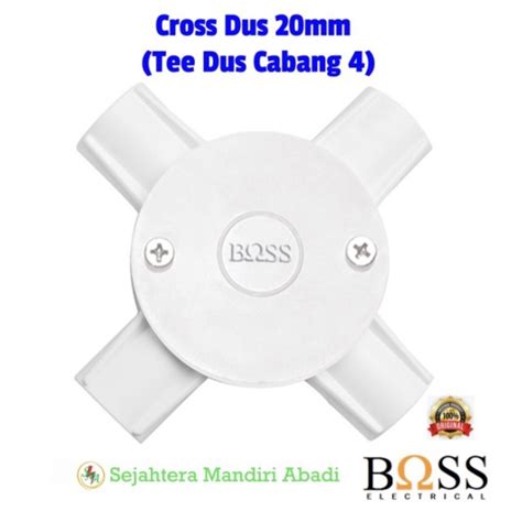 Jual Tdus T Dus Tee Dus Cross Dus 20mm Cabang 4 White Conduit Putih