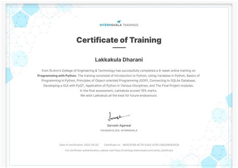 Dharani Lakkakula On Linkedin Internshala