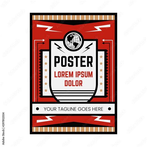Colored Propaganda Poster Design Template Stock Vector Adobe Stock