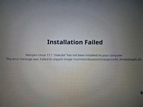 Error Why Can T I Ever Install A Distro In One Try Not Sure How To Fix This One I