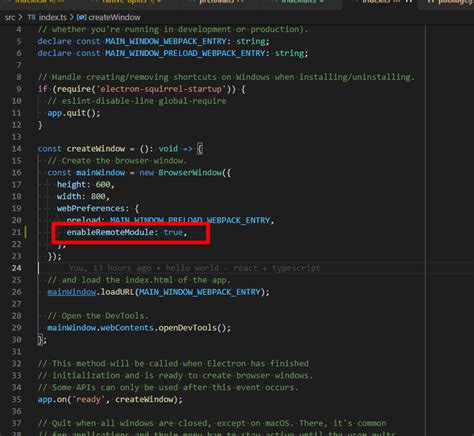 Webpack Electron Forge Stopped In Complies Renderer Code When Using
