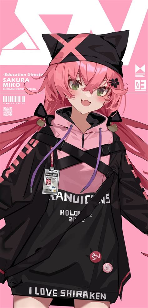 Sakura Miko Hololive Drawn By Ishihara Kuniyoshi Danbooru