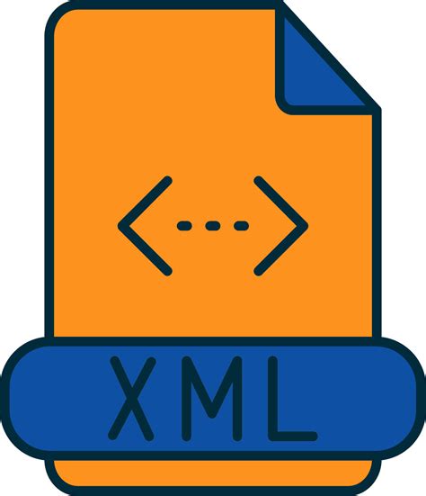 Xml Line Filled Two Colors Icon 37164291 Vector Art At Vecteezy