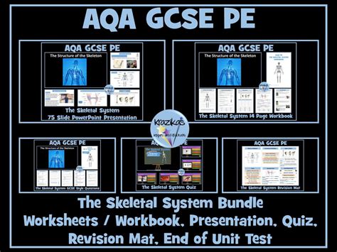 Aqa Gcse Pe The Skeletal System Teaching Resources