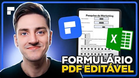 Como Criar FormulÁrio EditÁvel Em Pdf Ou Excel Crie Formulários