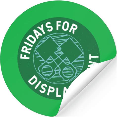 V8 Engine Fridays For Displacement T Stickers
